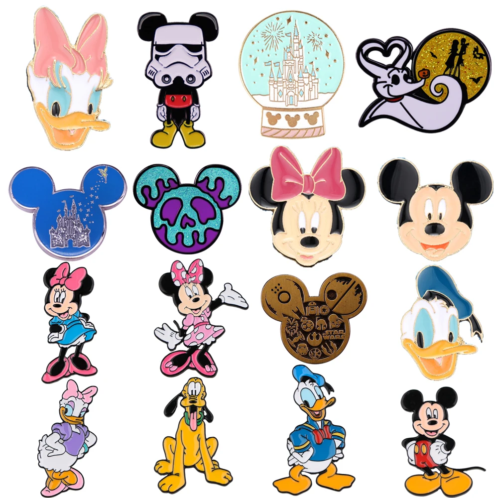 FI101-Mickey-Mouse-Enamel-Pin-Badges-Funny-Collection-Brooches-Bag ...