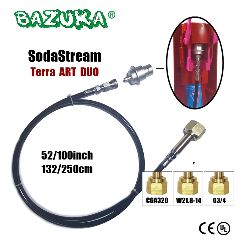 Terra-Sodastream-Duo-Art-Quick-Connect-Adapter-Adaptor-to-External-CO2 ...