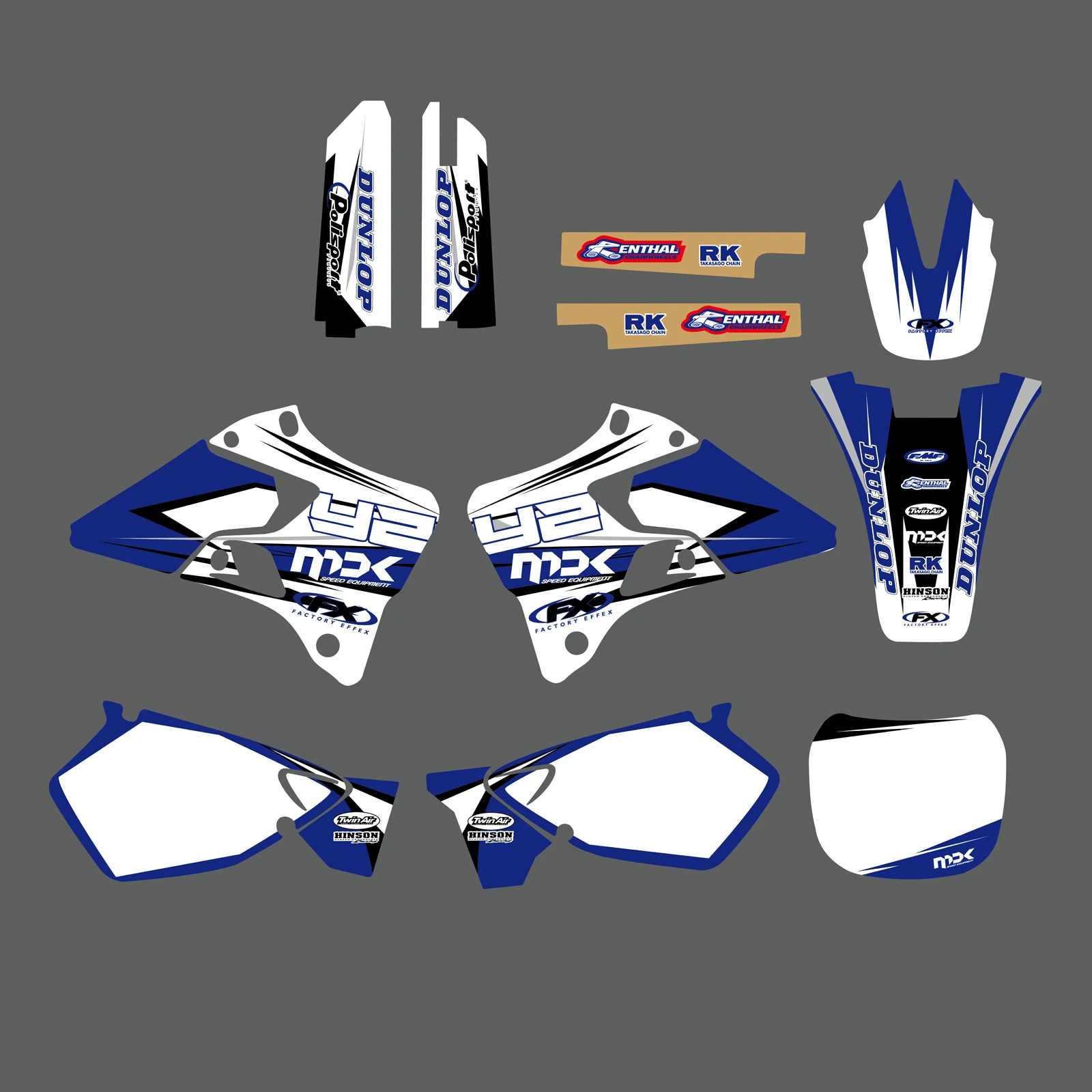 Motorcycle-Graphics-Decals-Stickers-Kits-for-Yamaha-YZ125-YZ250-YZ-125 ...