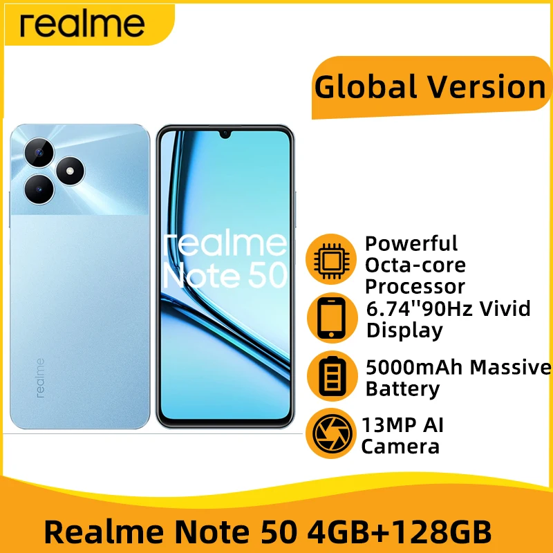 New-Arrival-Realme-Note-50-Powerful-Octa-Core-Processor-3-Card-Slot ...