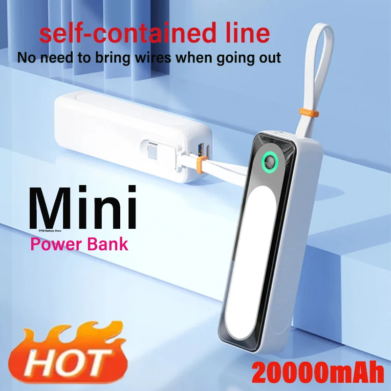 Portable Mobile Phone Charger Mini Power Bank External Battery Plug and ...