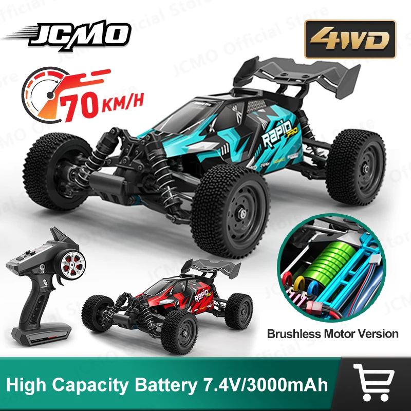 Brushless Racing Car 1:16 4WD RC Car 70KM/H High Speed Off-Road Cars 7 ...