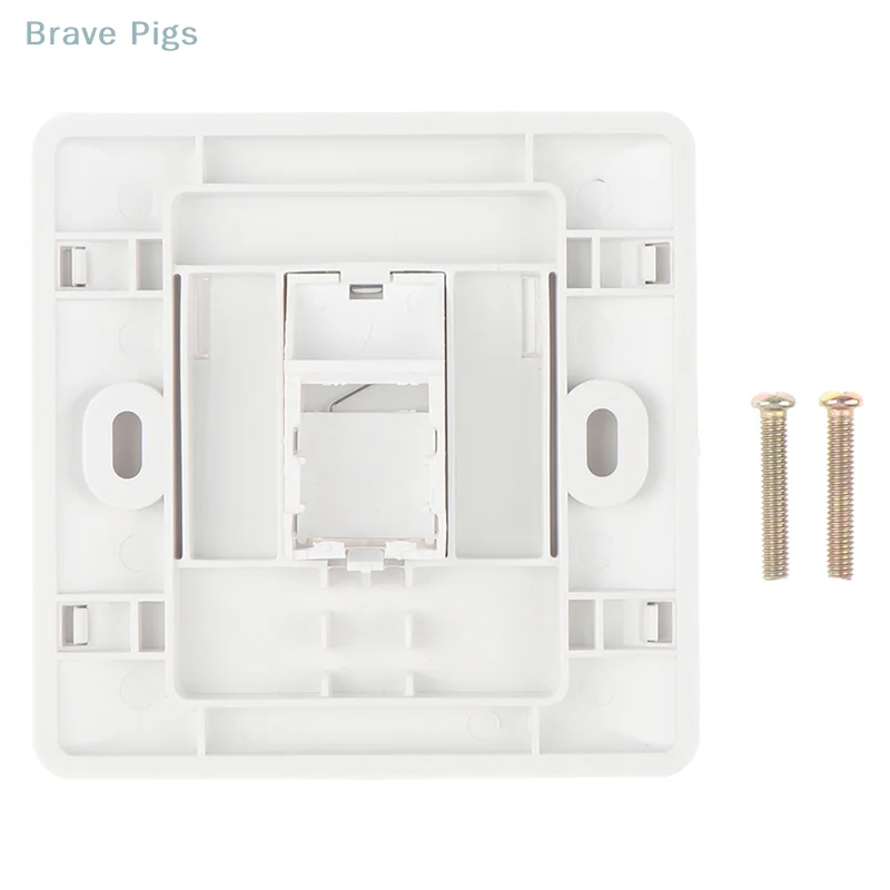 86-Type-Single-Port-RJ45-Wall-Flat-Face-Plate-Ethernet-Network-Socket ...