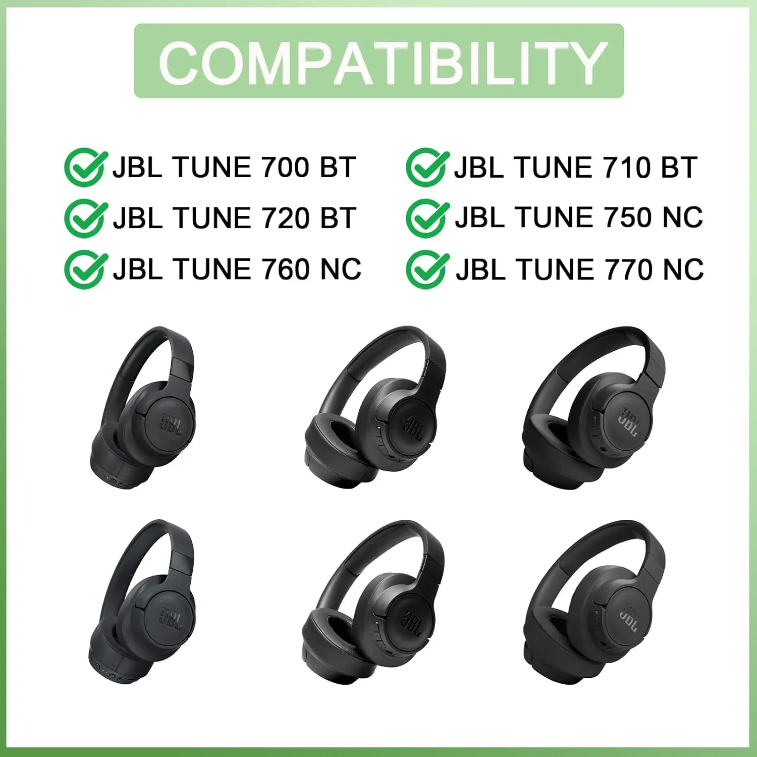 Headphone Earpads for JBL TUNE 700BT 710BT 750BTNC 760NC 770NC ...