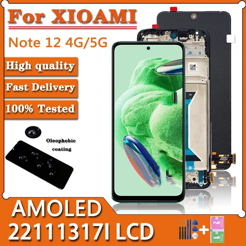 Super-AMOLED-For-Xiaomi-Redmi-Note12-22111317I-LCD-Display-Screen-Touch ...