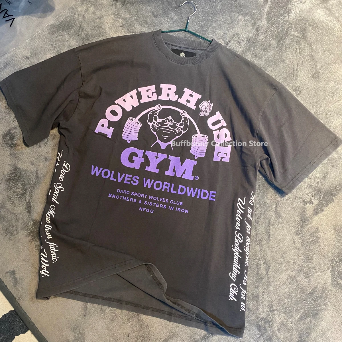 Darc-Men-Women-Tshirt-Wolf-Oversized-Pure-Cotton-Shirts-Sport-Workout ...