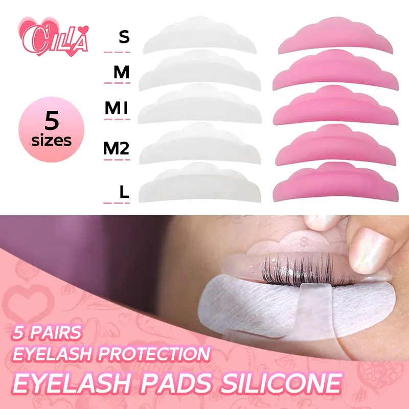 5-Pairs-Eyelash-Extension-Pads-Silicone-Protection-Eyelashes-Pad ...