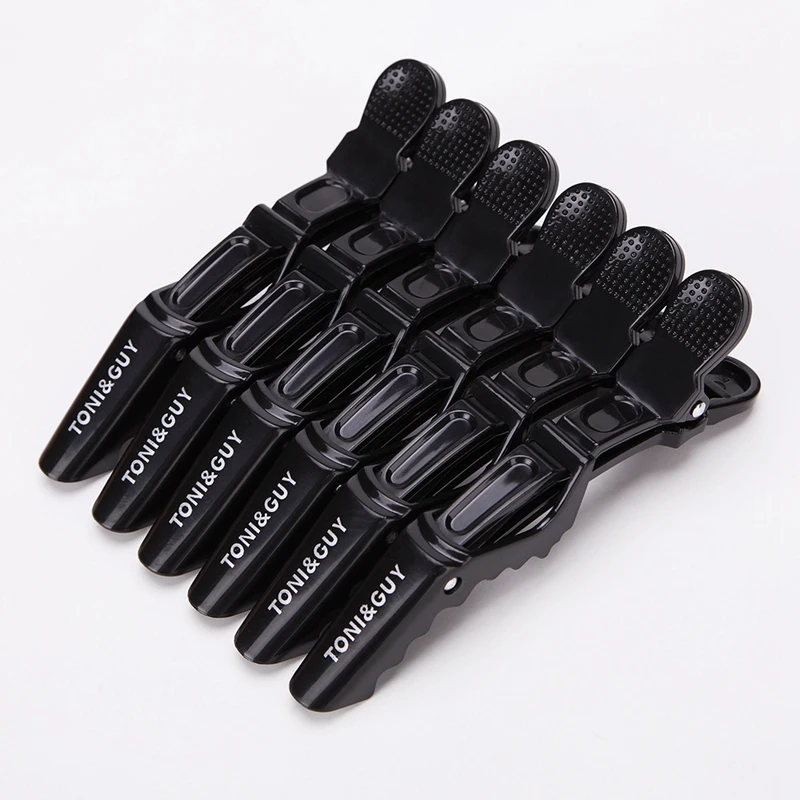 6pcs/lot Plastic Hairpin Hair Clips Hairdressing Clamps Claw Section ...