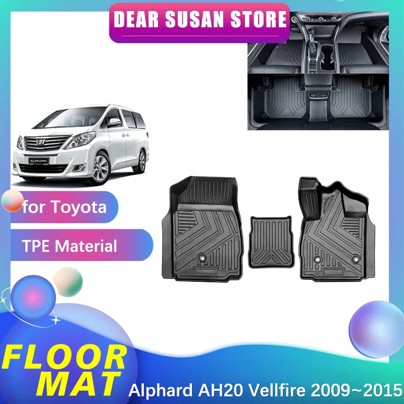 Car-Floor-Mat-for-Toyota-Alphard-AH20-Vellfire-350G-2009-2015-Parts ...