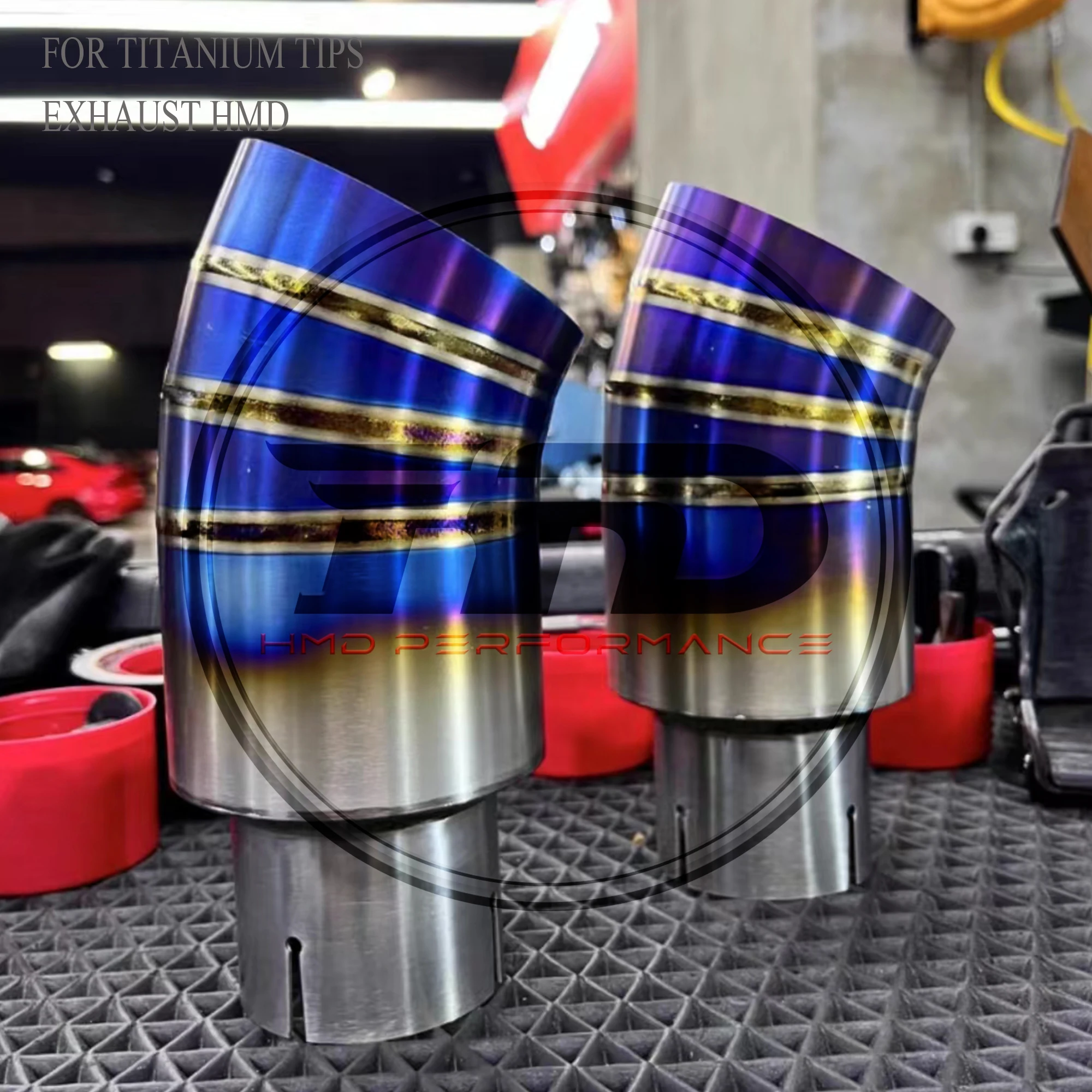 HMD-Exhaust-System-Titanium-Tips-Universal-Titanium-Tips-Customizable ...