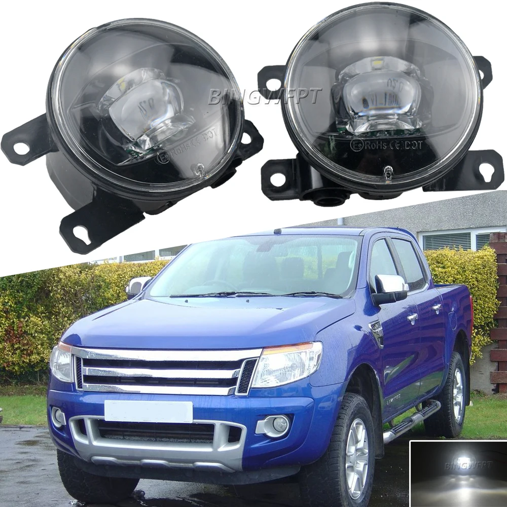 Fog-Lights-For-Ford-Ranger-2009-2010-2011-2012-2013-2014-2015-LED-Front ...