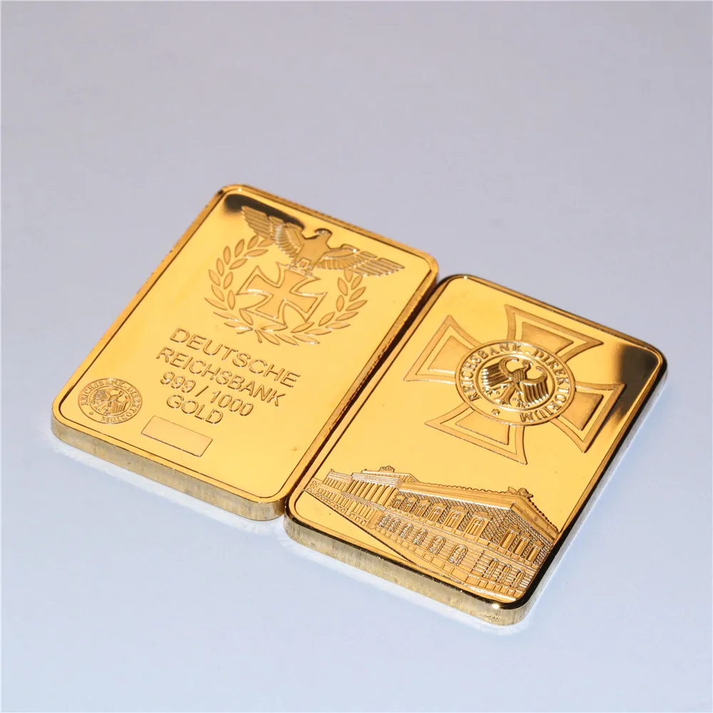 German Die Bismarck Battleship Gold Plated Bullion Bar/Coins 1OZ ...