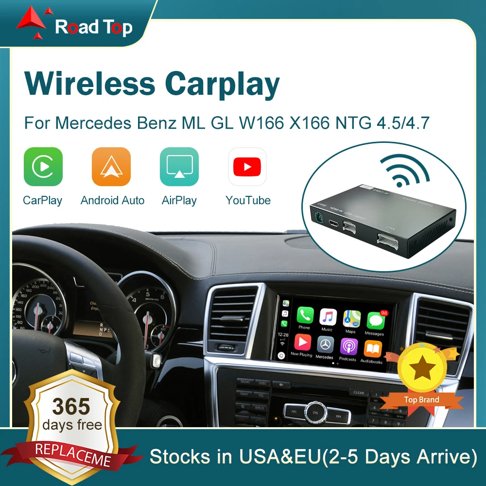 Wireless CarPlay for Mercedes Benz ML GL W166 X166 2012 2015, with ...