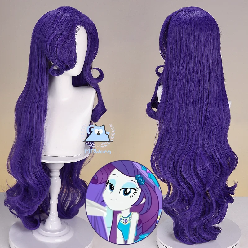 Anime Little Pony Rarity Cosplay Wig RR Purple Long Hair For Hallowmas ...