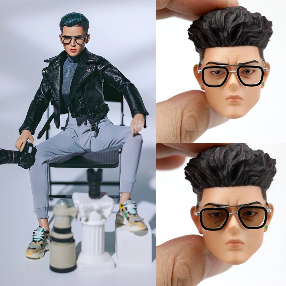 Fa011-1-6-Glasses-Fashion-Figure-Scene-Accessories-Metal-Glasses-Frame ...