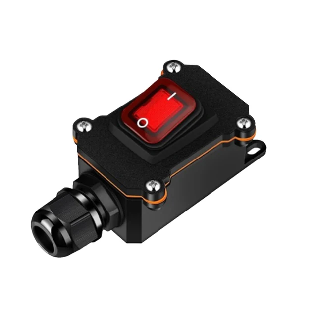 Inline Power Cord 110V-220V 12V-24V Marine Rocker Switch On Off ...