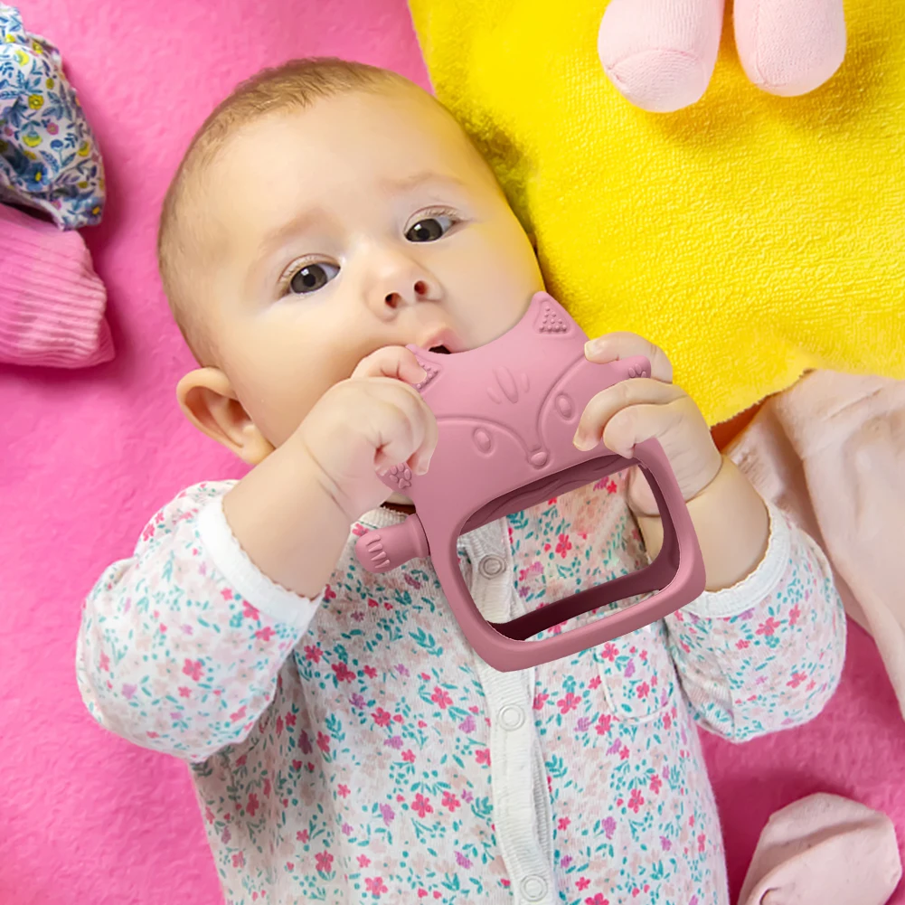 Teether Gloves Pacifier Baby Teething Toys Wearable Anti eating Newborn ...