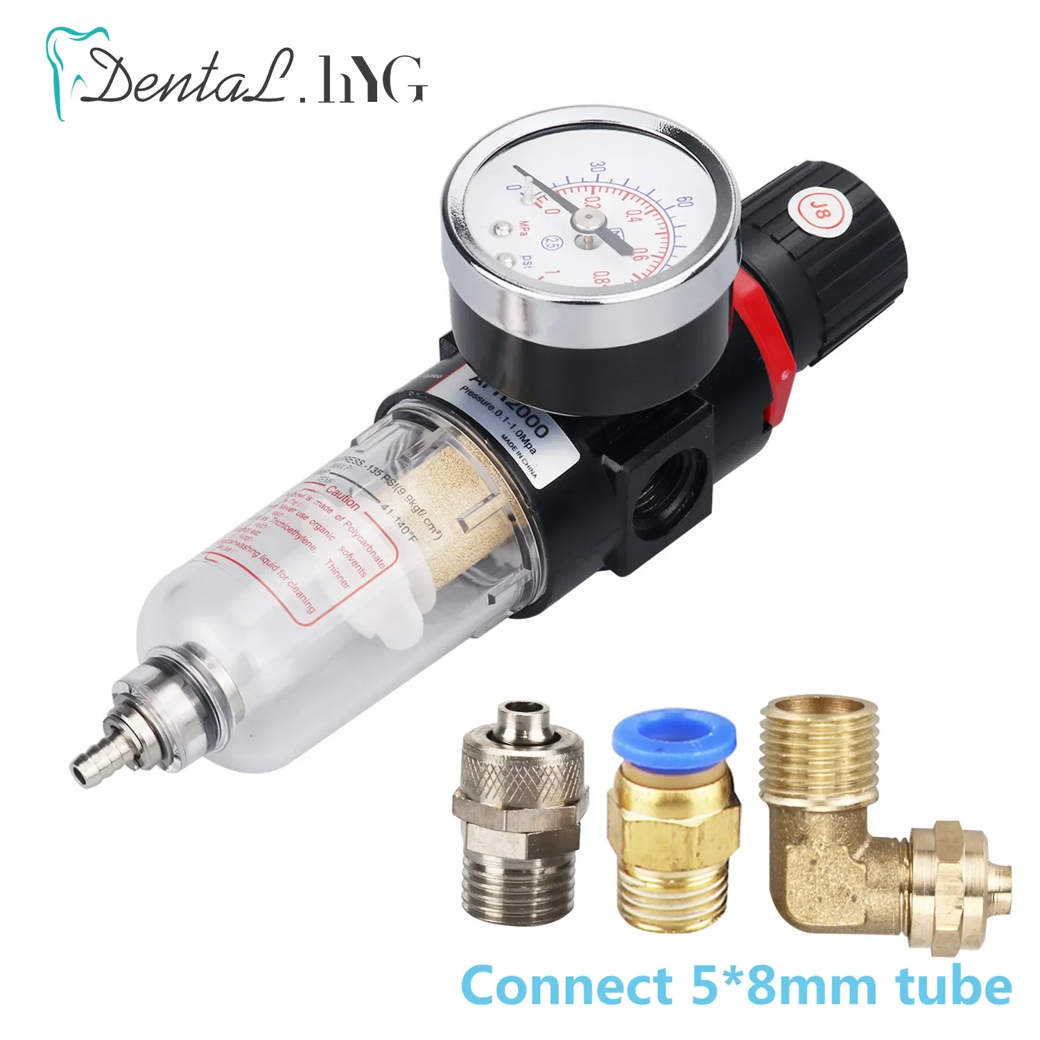 New Dental Air Reduce Valve Air Filter Regulator Compressor&Gas ...