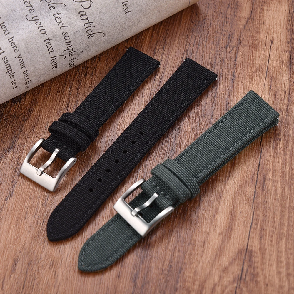 Nylon-Leather-Watch-Strap-18mm-20mm-22mm-Strap-Canvas-Nylon-Watch-Band ...