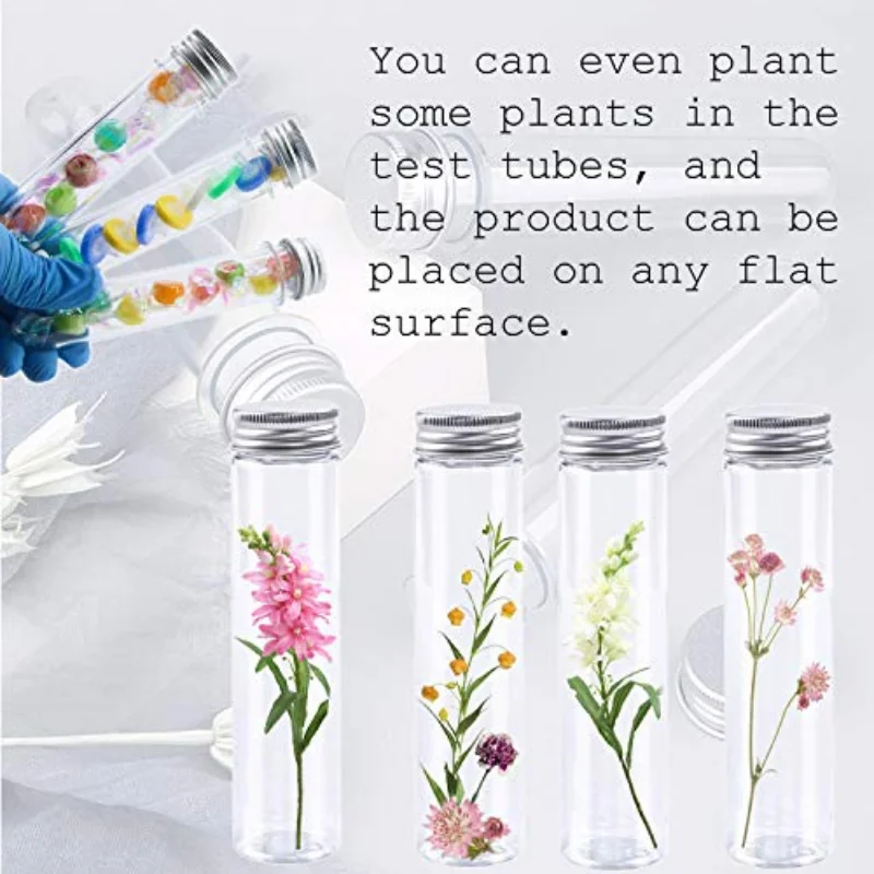 Test Tubes Joint Holder ZOENHOU 50 PCS 40 Ml Clear Plastic , Bulk Test ...
