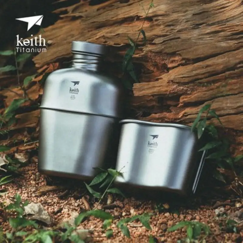 Keith-Titanium-Ti3060-Outdoor-Camping-Hiking-Canteen-Mess-Kit-Military ...