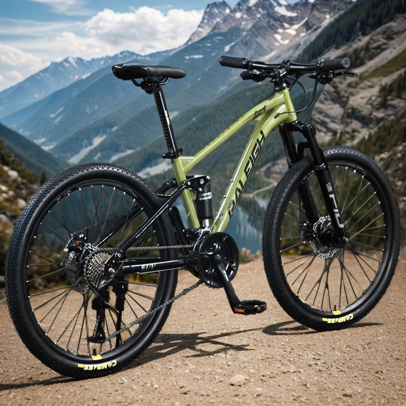 Variable-speed-dual-shock-absorption-soft-tail-mountain-bike-MTB ...