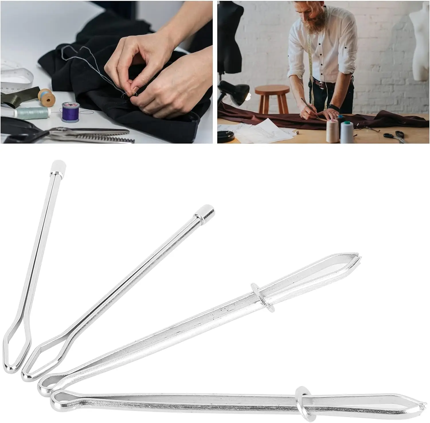 Threader-Metal-Easy-Pull-Drawstring-Threader-with-Tweezer-for-for ...