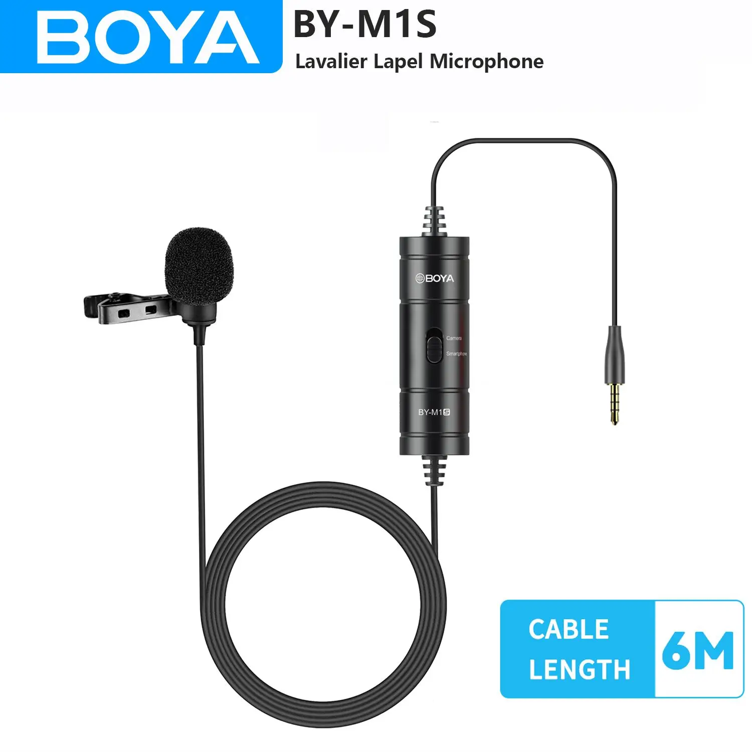 BOYA-BY-M1S-Lavalier-Lapel-Microphone-for-iPhone-Mobile-Smartphone-PC-Computer-Android-DSLR ...