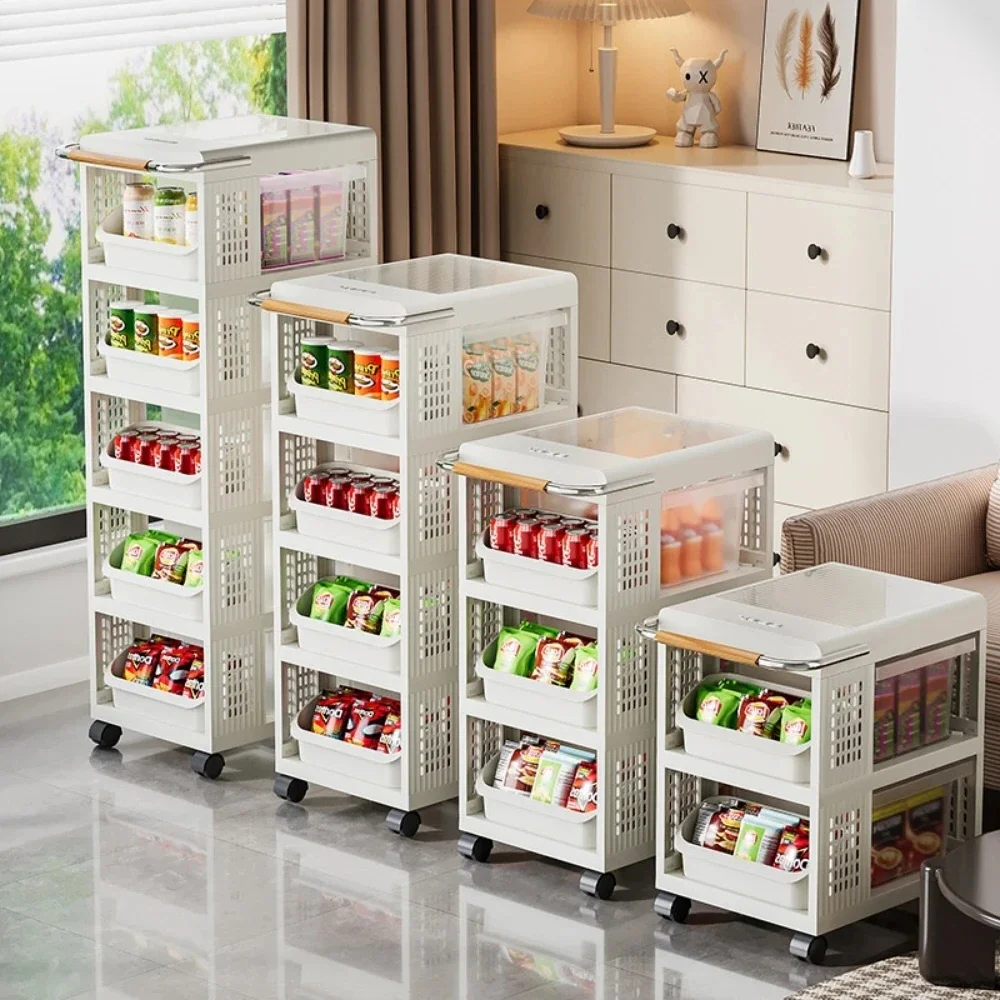 Transparent-trolley-with-drawers-Multi-Layer-Multifunctional-Floor ...