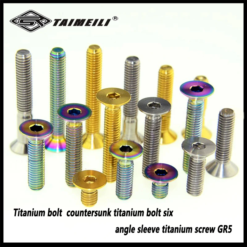 Titanium-bolt-M6X10-15-20-25-30-35-40mm-countersunk-titanium-bolt-six ...