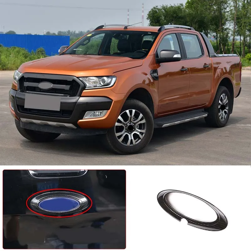 For-2015-2021-Ford-Ranger-Wildtrak-ABS-black-car-tailgate-logo ...