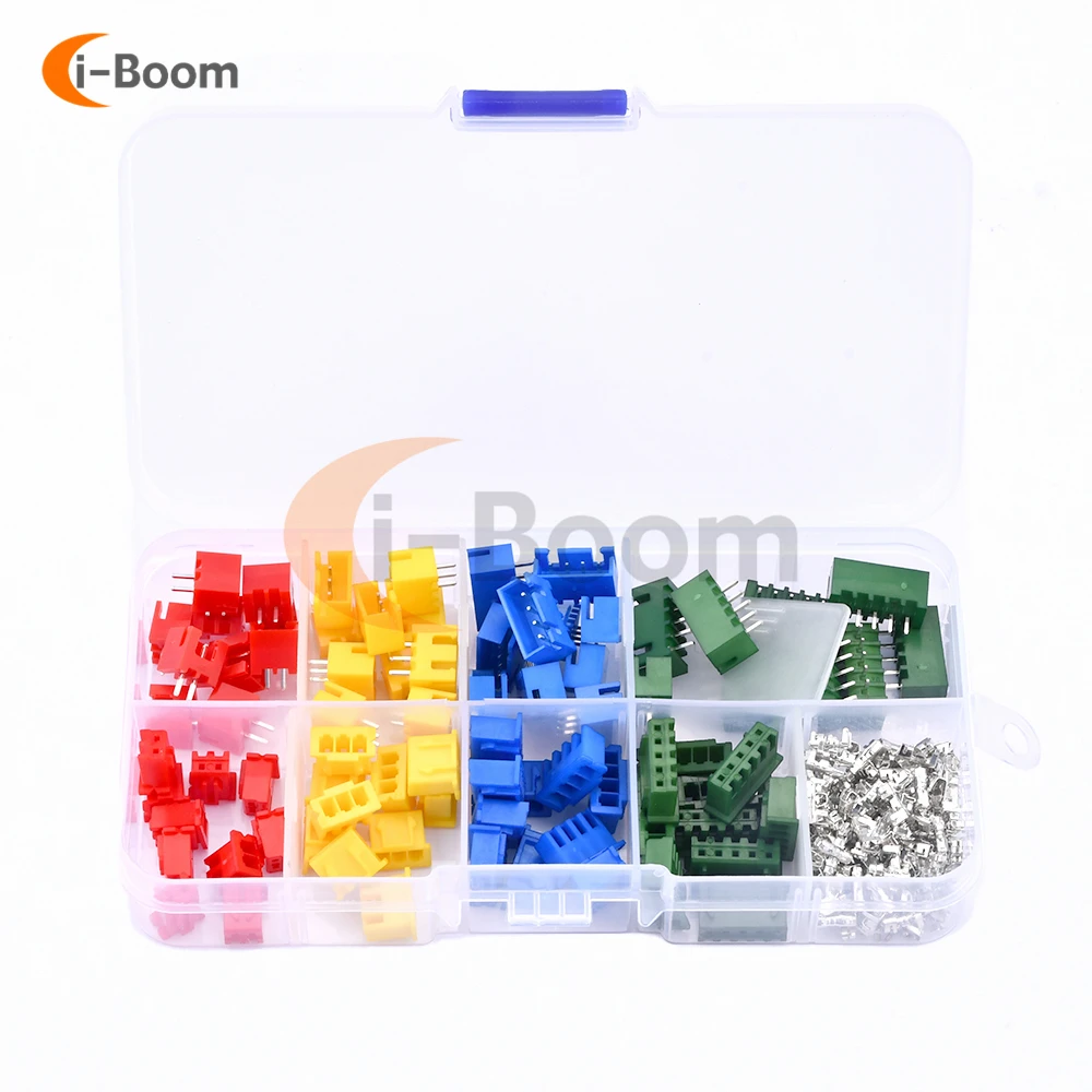 230Pcs/320Pcs XH-2.54mm Color Terminals Male Female Wire Connector ...