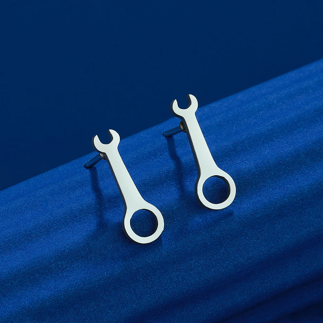 Kinitial-Stainless-Steel-Stud-Earrings-For-Women-Men-Jewelry-Mechanic ...