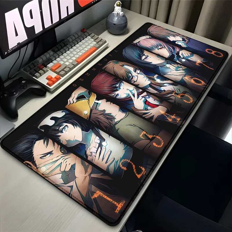 Mousepad Steins Gate HD Printing Computer Gamers Locking Edge Non-slip ...