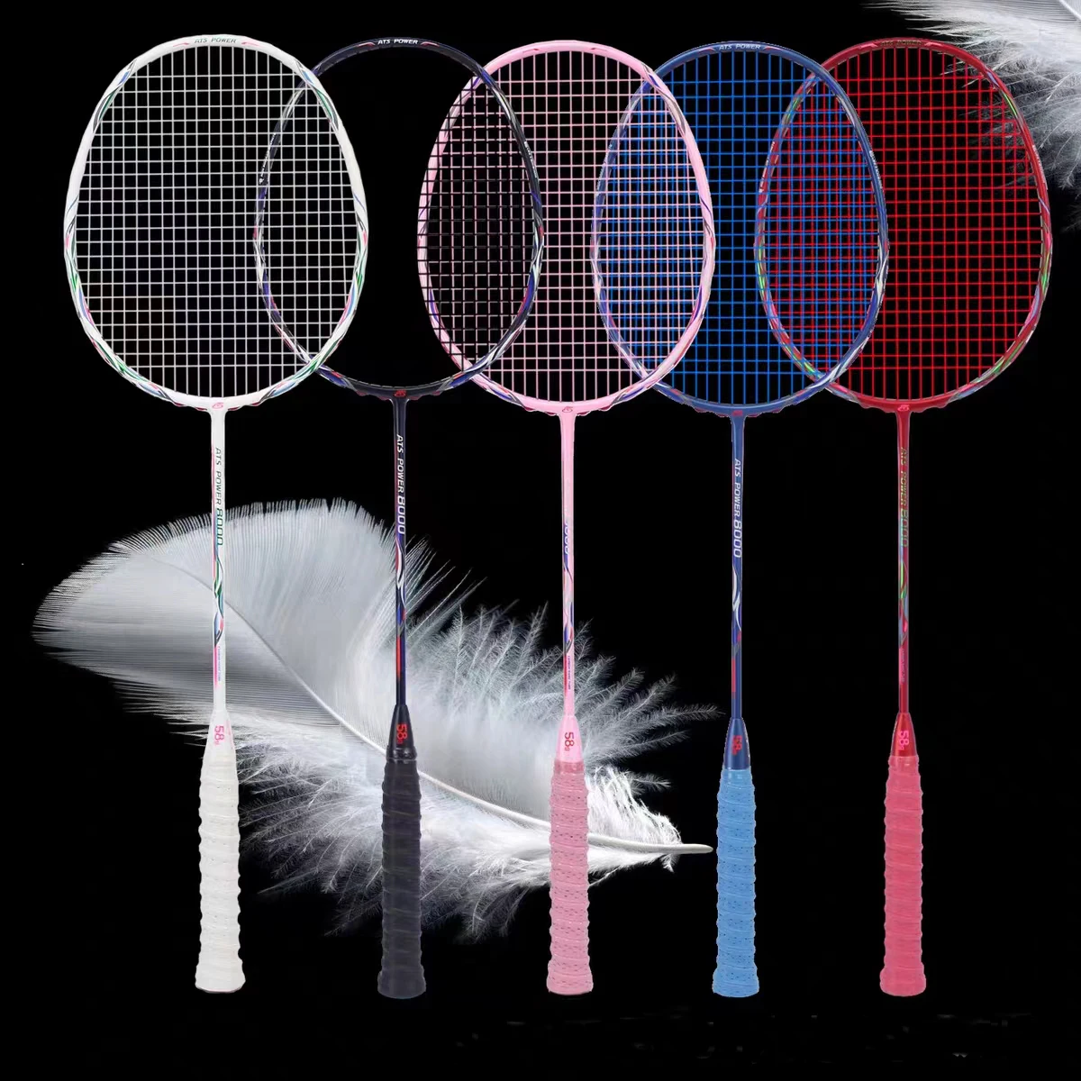 Ultra-Light-Carbon-Fiber-Badminton-Rackets-Professional-Offensive-Type ...