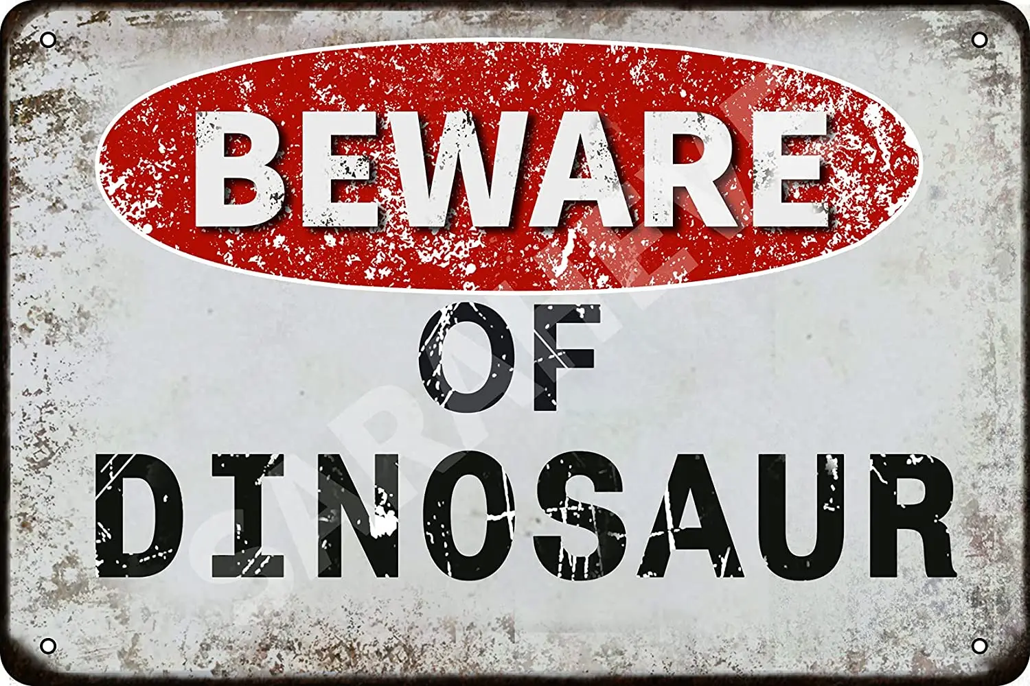 Beware-of-Dinosaur-Vintage-Metal-Tin-Sign-Retro-Funny-Tin-Sign-for-Wall ...