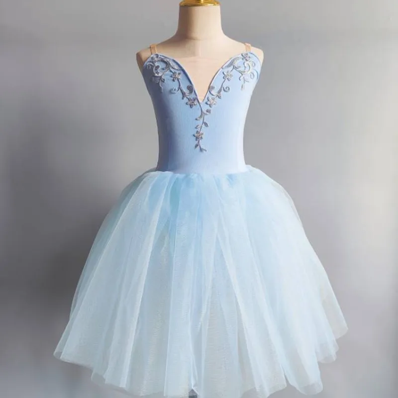 Ballet-Tutu-Skirt-Women-Loetard-Dress-Long-Ballet-Dress-For-Girls-Swan ...