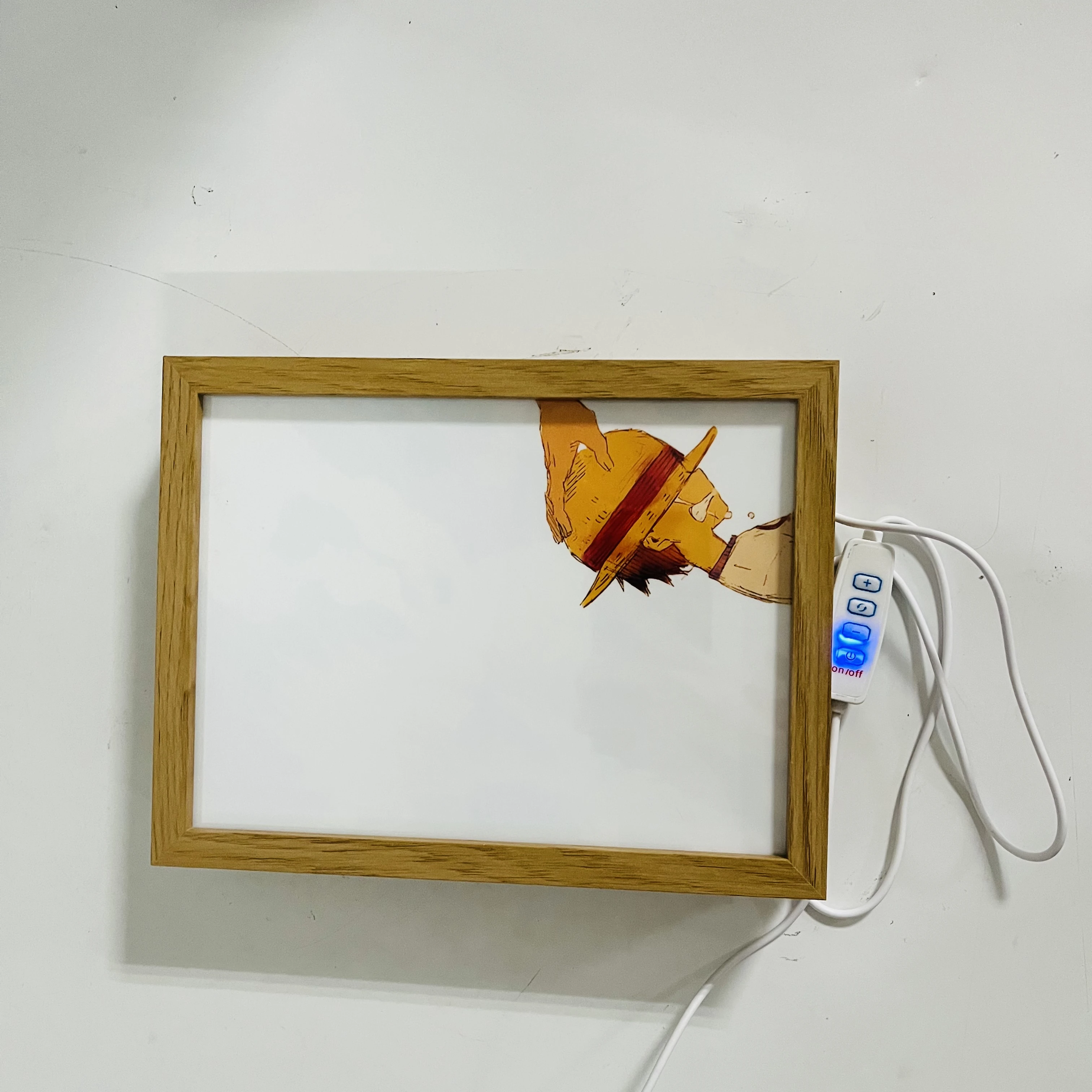Monkey D. Luffy 3D LED Night Light – One Piece Nika Frame Stereoscopic ...