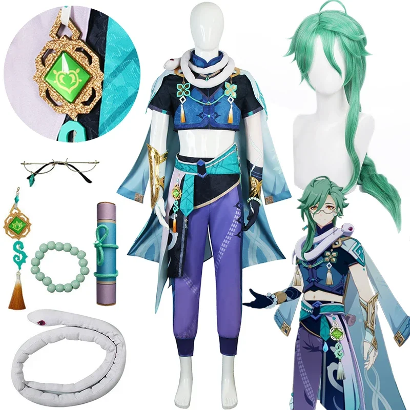 Baizhu-Genshin-Impact-Cosplay-Costume-Wig-Game-Genshin-BaiZhu-Cosplay ...