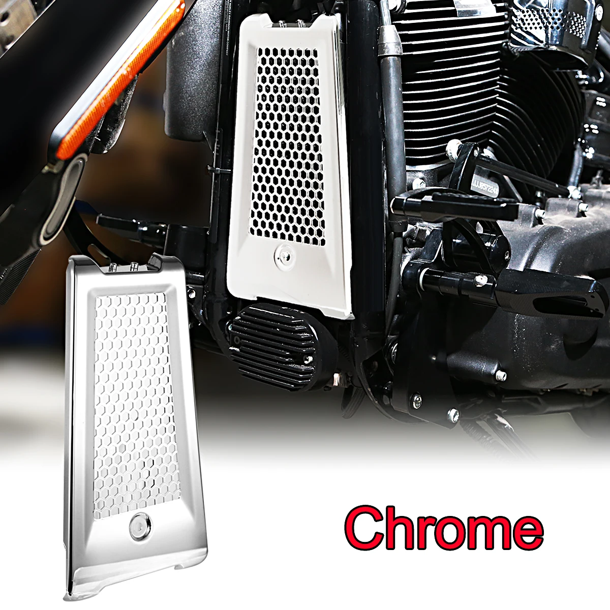 Motorcycle-Upper-Radiator-Cover-For-Harley-Softail-Breakout-Fat-Street ...
