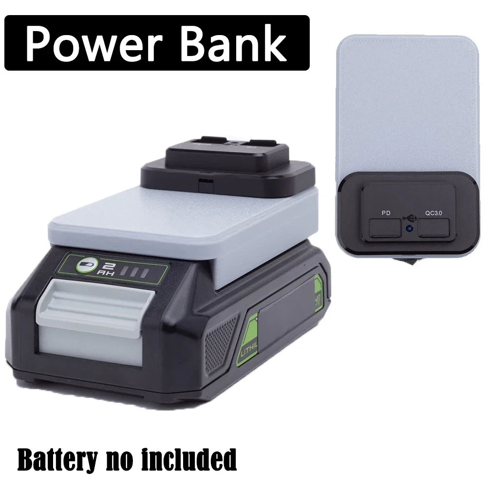 For-Greenworks-24V-Li-Ion-Battery-USB-Type-C-Power-Source-Adapter-PD ...