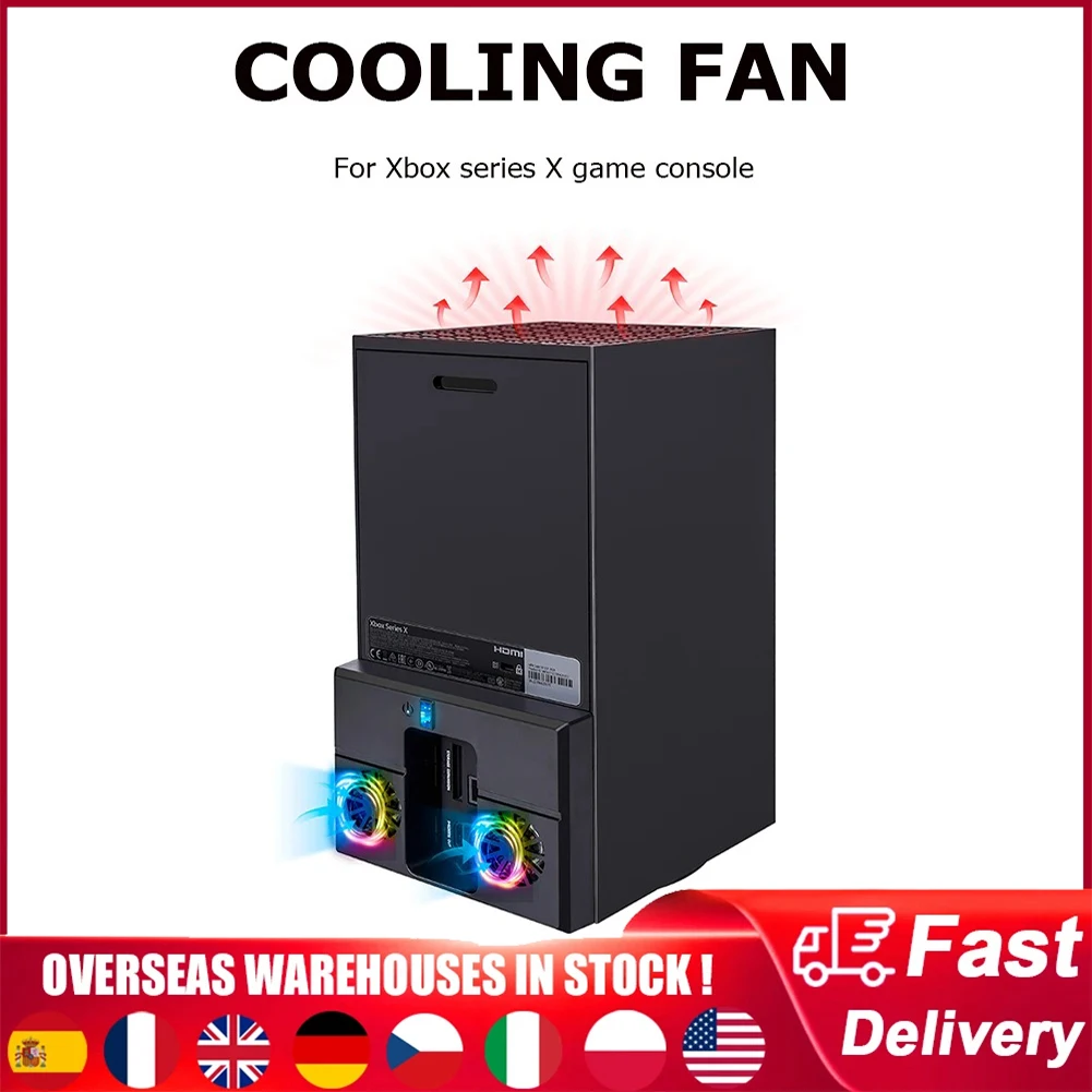 For-Xbox-Series-X-Console-Cooling-Fan-Dock-Station-Slim-Vertical-Stand ...