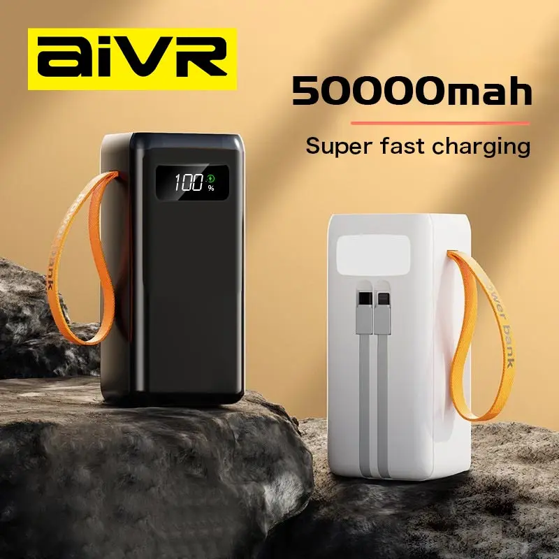 AIVR-Power-Bank-50000mAh-PD-Quick-Charge-SCP-FCP-Powerbank-Portable ...