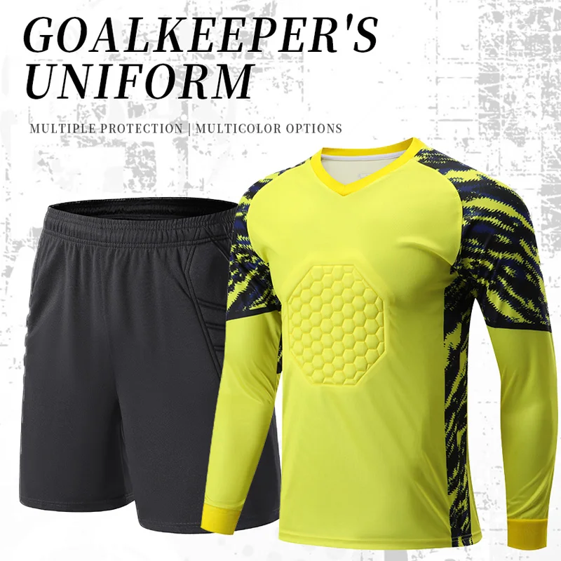 Soccer-Goalkeeper-Jerseys-Shirts-Men-kids-Football-Long-Sleeves-Goal ...