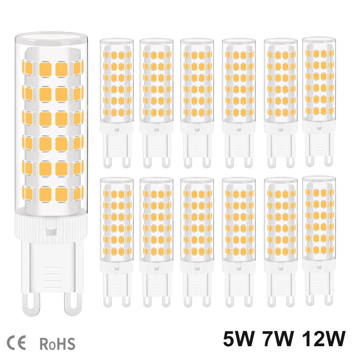 G9 led bulb 5W 7W 12W 220V G9 led lamp SMD2835 G9 LED Corn light warm ...