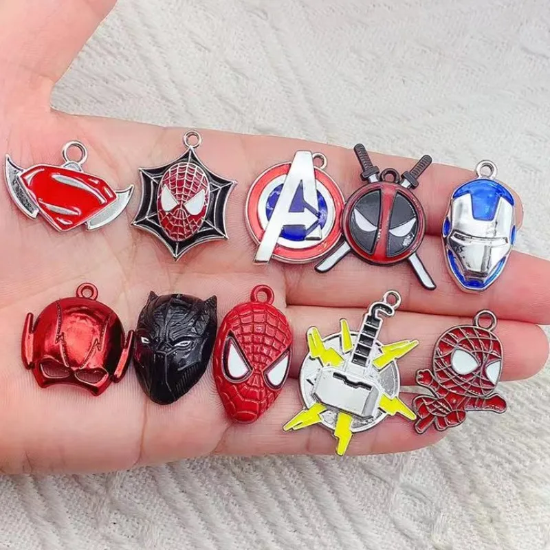 10PCS-Cartoon-Cute-Anime-Character-Accessories-Made-Enamel-Necklace ...