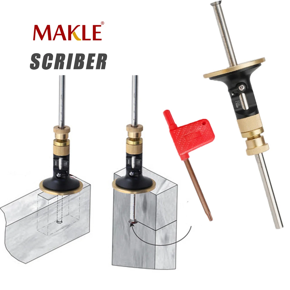 MAKLE-Wheel-Marking-Gauge-Woodworking-Scriber-High-Precision-Blade ...