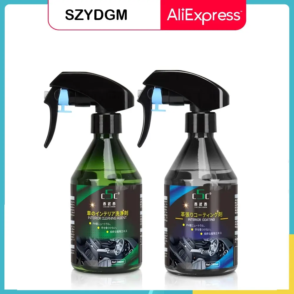 Car Interior Cleaner Leather Spray Plastic Refresher Coating Seat Sofa ...