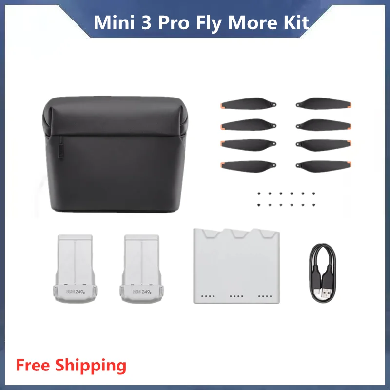 Free Shipping For Mini 3 Pro Fly More Kit Compatible Mini 3/Mini 3 Pro ...