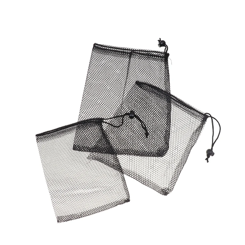 Durable-Polyester-Mesh-Drawstring-Storage-Pouch-Bag-Stuff-Sack ...